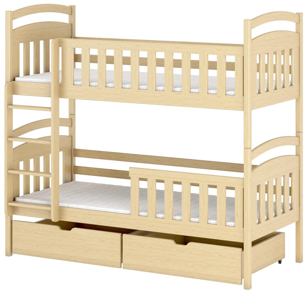 Dětská postel 90 cm Sarina (s roštem a úl. prostorem) (borovice). 1013538