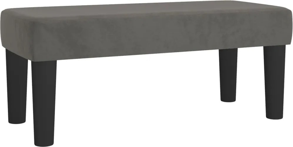 Box spring postel s matrací tmavě šedá 80 x 200 cm samet 3137930