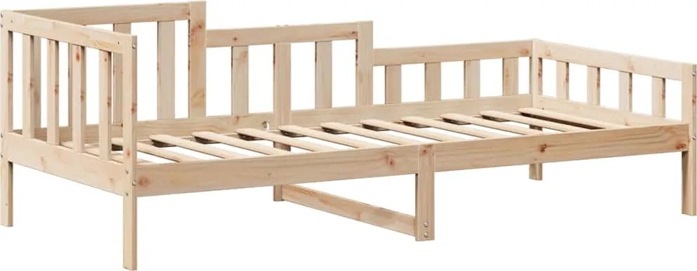 Válenda se střechou 80 x 200 cm masivní borové dřevo 3282264