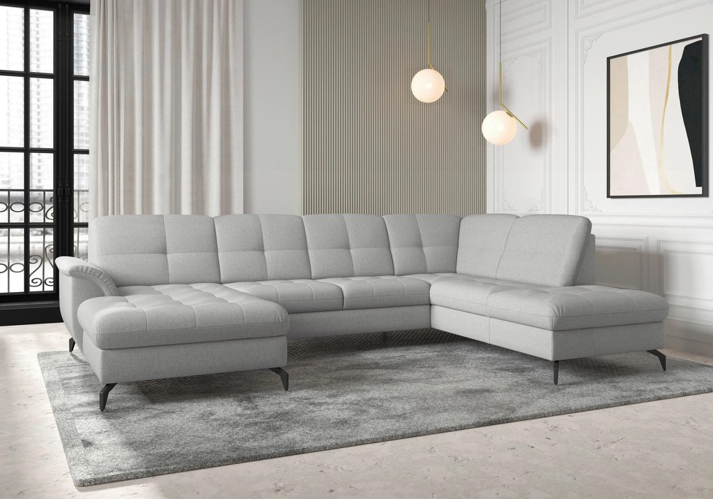 XXXLutz SEDACÍ SOUPRAVA, textil, světle šedá Sit & More - Sedací soupravy - 00014401334D