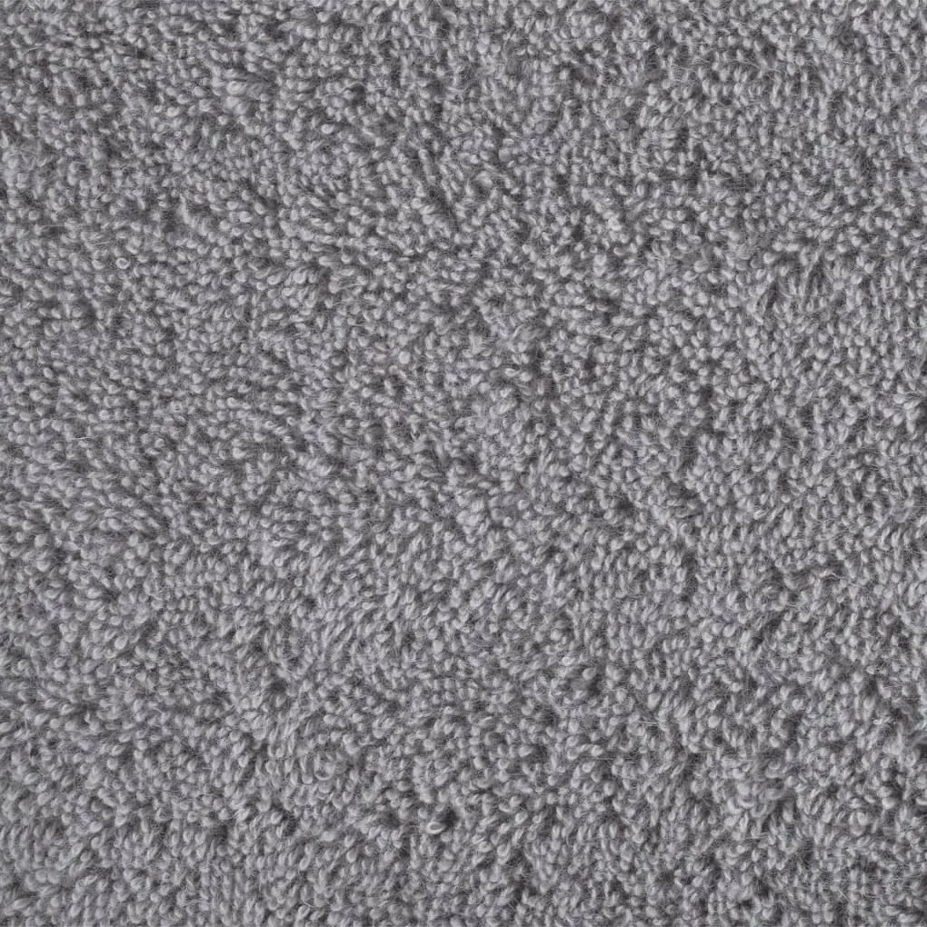 Prémiové ručníky do sprchy SOLUND 2 ks šedé 70x140 cm 600 g/m² 137308