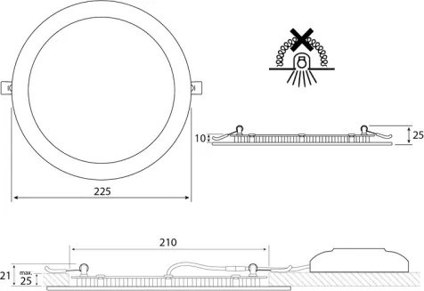 Podhledové LED svítidlo McLED Toro R21 21W 3000K ML-412.069.33.0