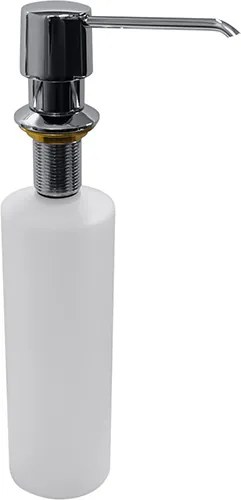 Bemeta Design Integrovaný dávkovač mýdla, 470 ml, mosaz/plast, lesk -