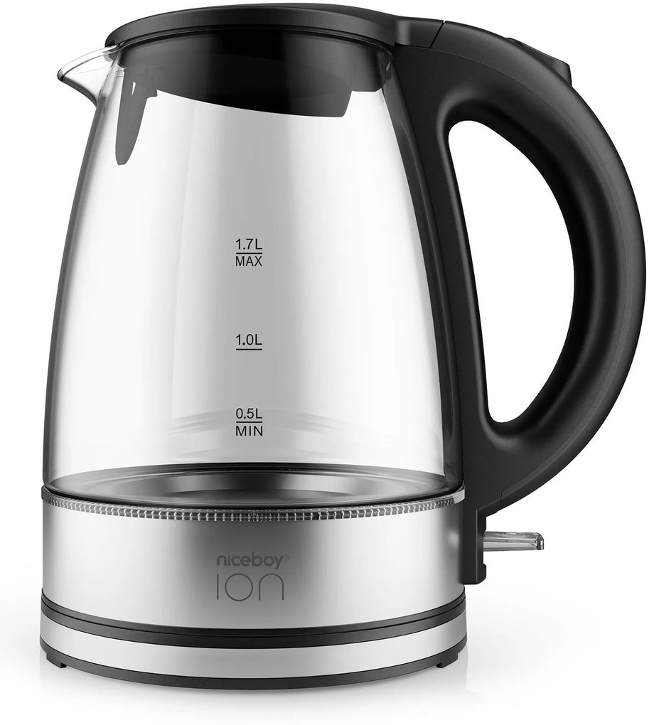 Rychlovarná konvice niceboy ion kettle k1 crystal glass black