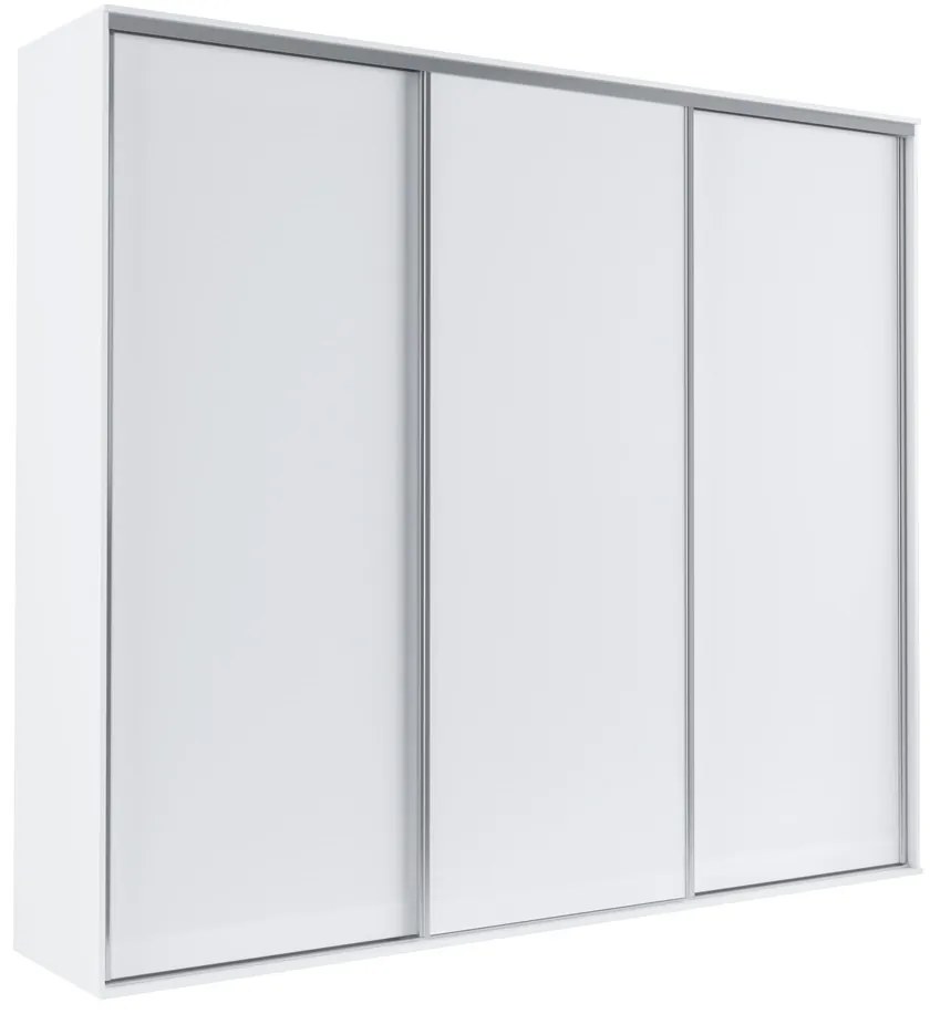 Bílá šatní skříň Grande 1 - 254 cm