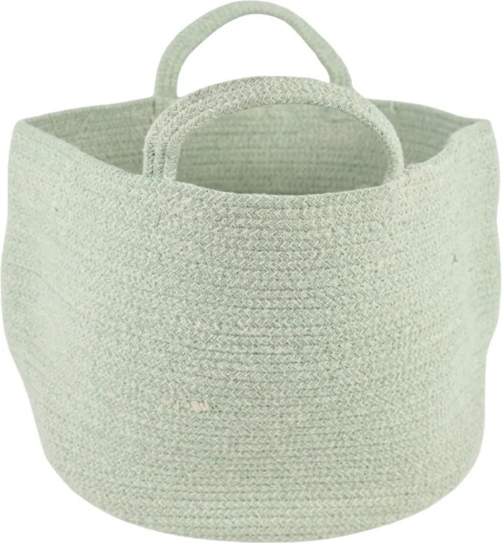 Úložný koš s uchy COTTON HAVEN 35x35 cm - více barev Barva: Zelená