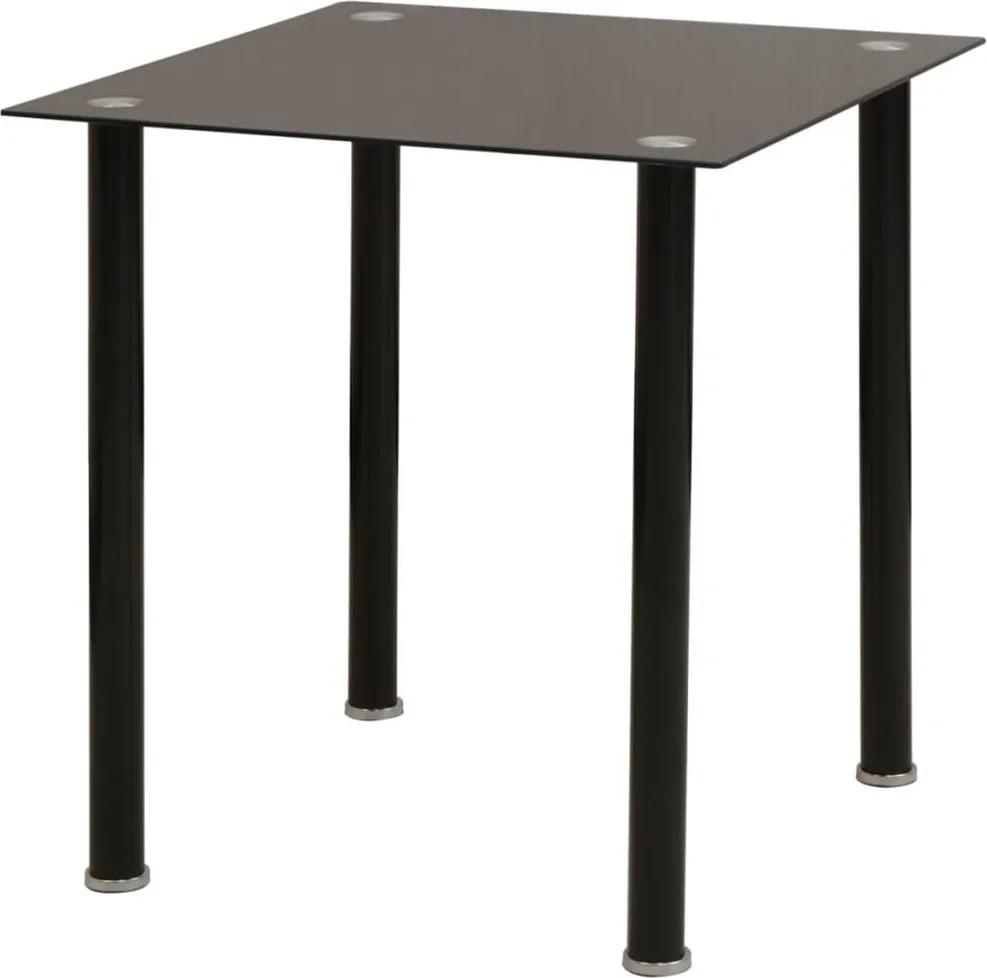 vidaXL Pětidílný jídelní set stolu a židlí [242933] Barva: Černá