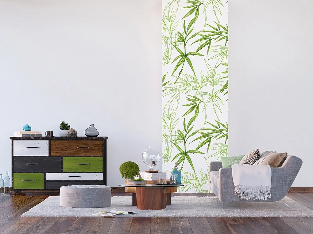 Vliesová fototapeta na zed' Malované Listí | 90 x 270 cm | DFTNVL3716