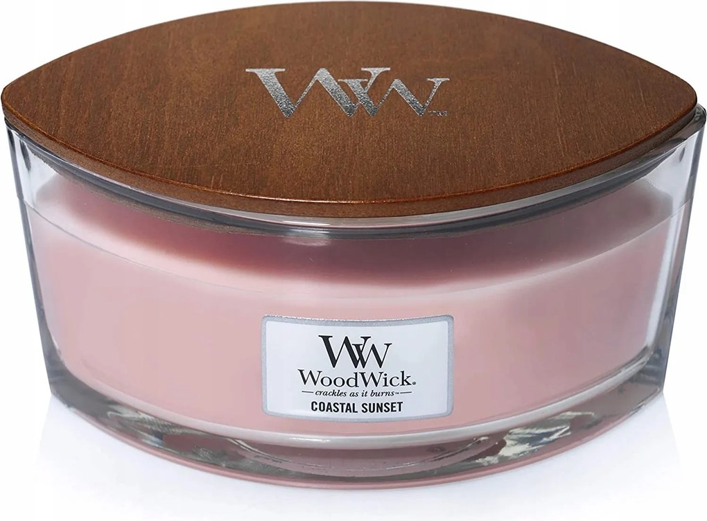 WoodWick vonná svíčka s dřevěným knotem Elipsa Elipsa Coastal Sunset 453,6g