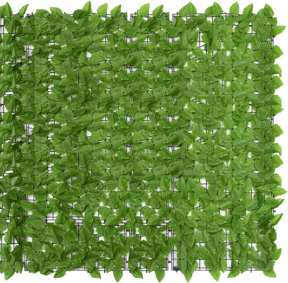 Balkonová zástěna se zelenými listy 300 x 150 cm 3216425