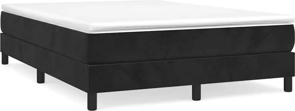Rám postele s boxspringem černý 140 x 190 cm samet 3120768