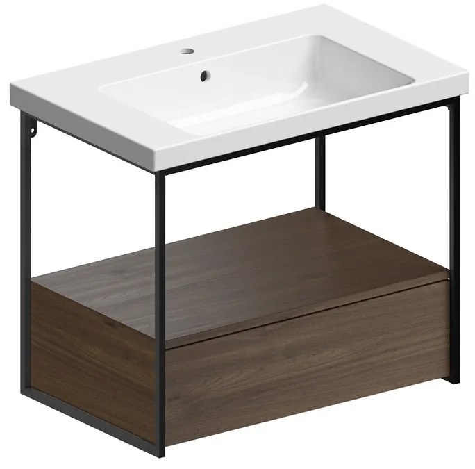 GSI NORM keramické umyvadlo 80 x 18 x 50 cm s přepadem Extra Glaze bílá 8634111
