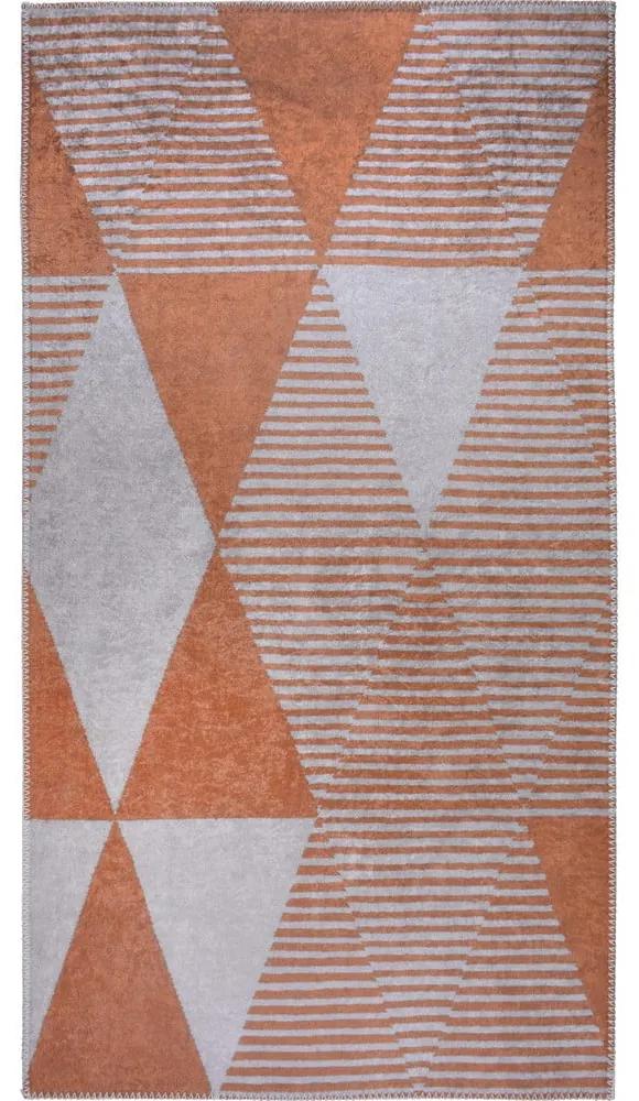 Oranžový pratelný koberec 80x150 cm – Vitaus