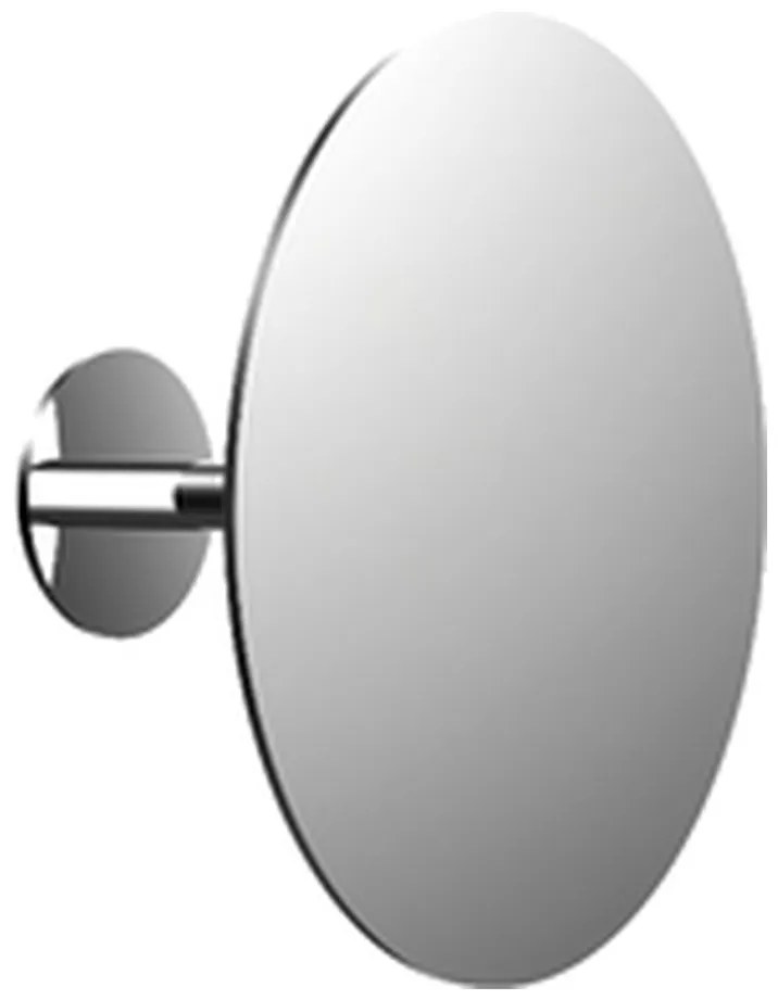 Emco Cosmetic mirrors Pure - Holicí a kosmetické zrcadlo s nástěnným stojanem, nalepovací verze, Ø 153 mm, 5 násobné zvětšování, chrom 109400109