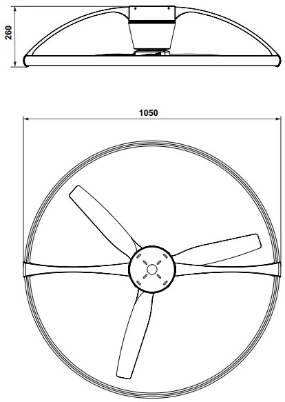 Mantra Nepal, stropní svítidlo s ventilátorem a dálkovým ovladačem, LED 75W 2700K-5000K, černá, průměr 105cm