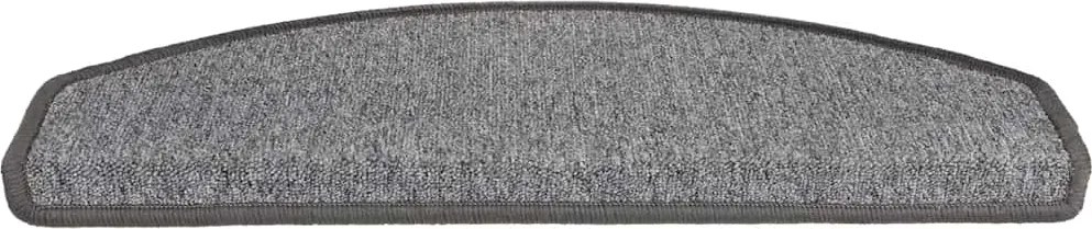 Schodové rohože 20 ks 65 x 24 x 4 cm tmavě šedé, půlkulaté, velké 3365790