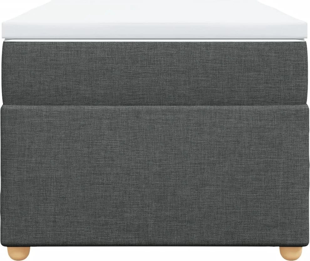 Box spring postel s matrací tmavě šedá 80 x 200 cm textil 3285332