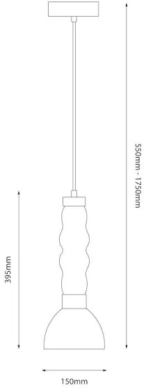 LED Lustr na lanku LUCCO LED/13W/230V pr. 15 cm zlatá