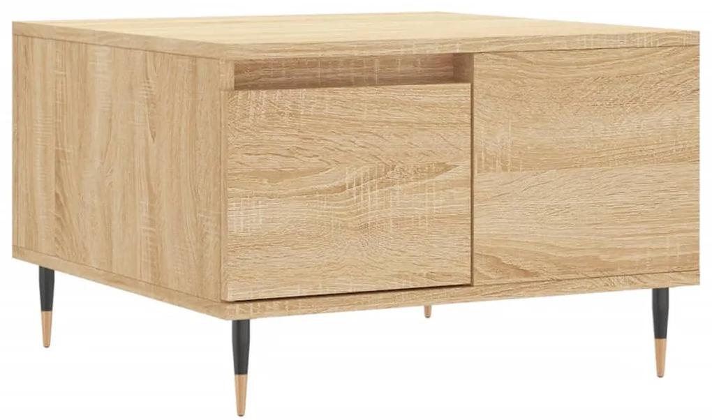 Konferenční stolek dub sonoma 55x55x36,5 cm kompozitní dřevo - Default Title
