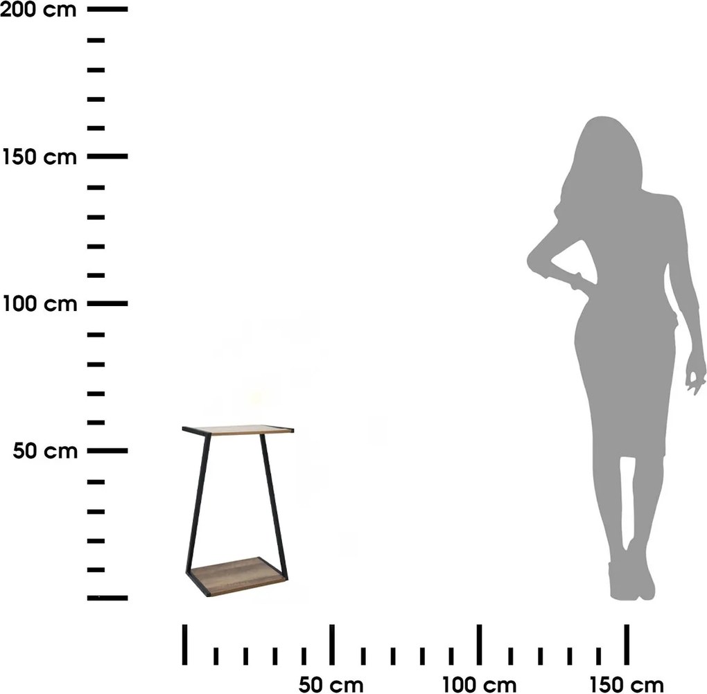 Stojan na květiny HESS černý/hnědý