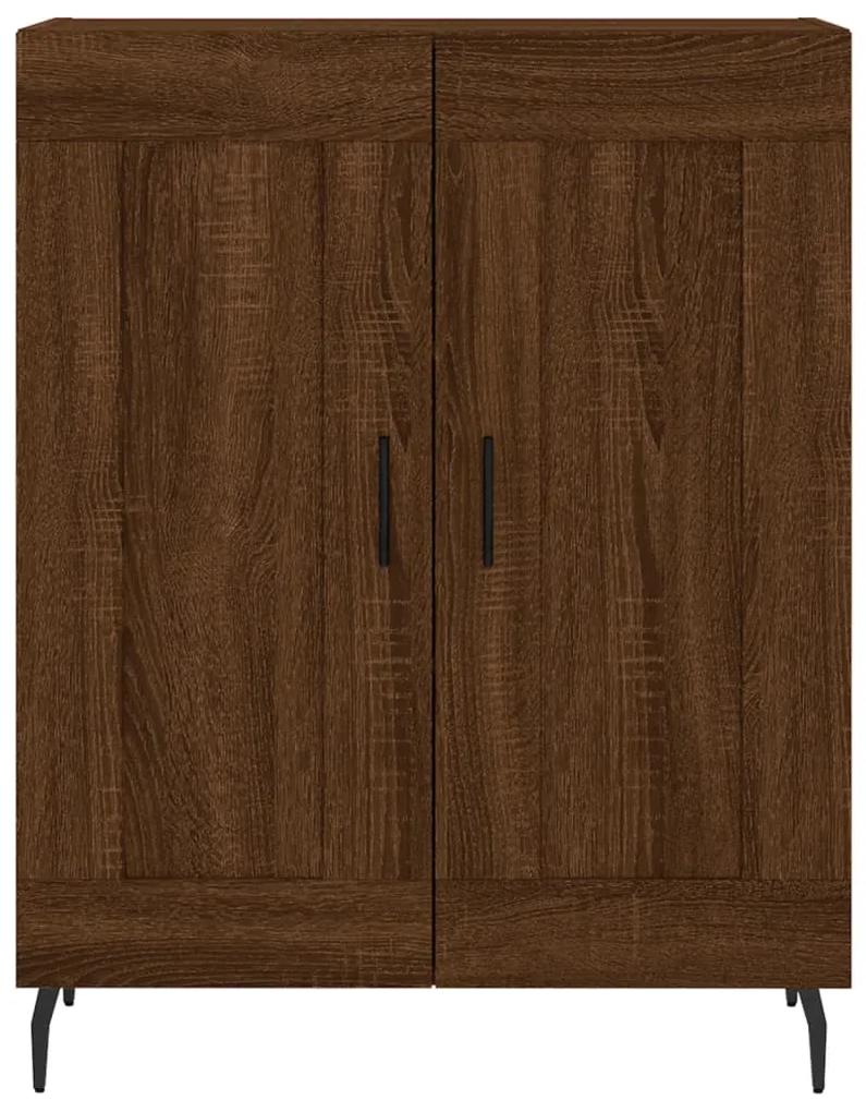 Skříň highboard hnědý dub 69,5 x 34 x 180 cm kompozitní dřevo,  3189980