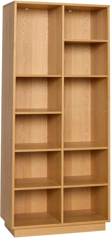 Knihovna v dekoru dubu v přírodní barvě 80x180x30 cm Disco – Hübsch