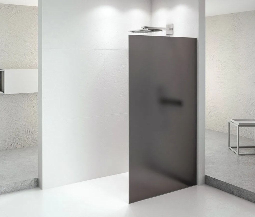 Polysan Architex Chrom walk-in sprchová zástěna 76 x 210 cm chrom kouřové matné sklo AXC80SM