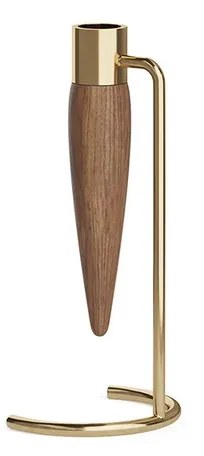 Svícen Umanoff Polished Brass Walnut Audo Copenhagen