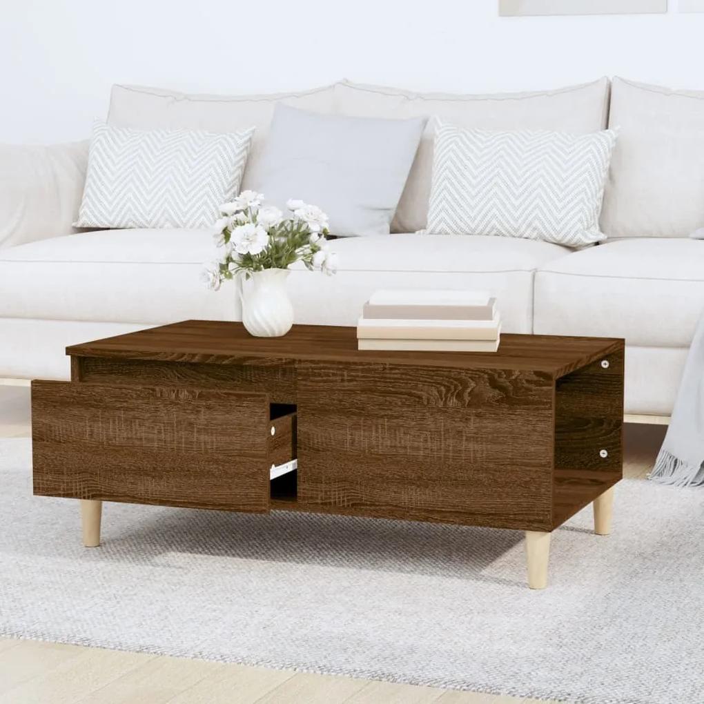 vidaXL Konferenční stolek 90x50x36,5 cm kompozitní dřevo [821115] Barva: Černá
