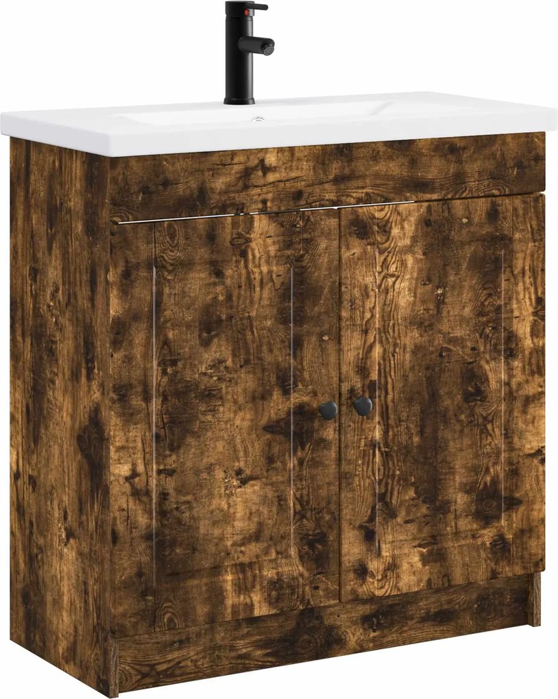 Sada koupelnového nábytku Kouřový dub 56 x 37,5 x 81 cm 3404129