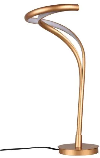 Designová stmívatelná stolní lampa Twist zlatá