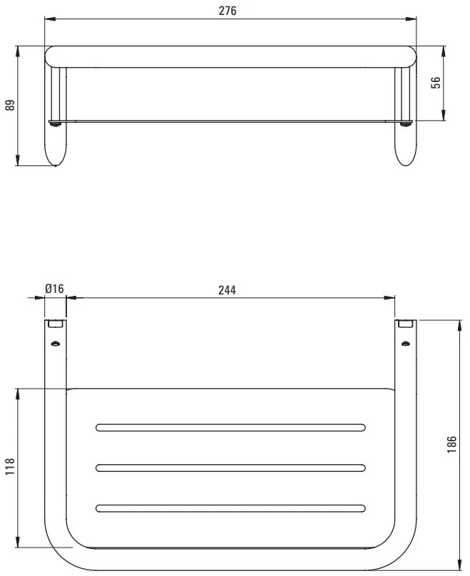 Deante SILIA, koupelnový koš do sprchy, ocelová, DEA-ADI_F551