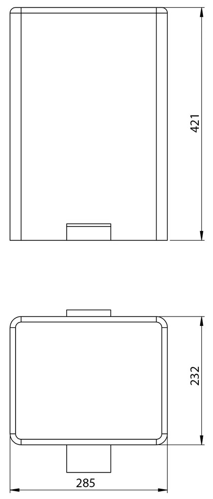 Sapho Sapho, Odpadkový koš 12 l, Soft Close, nerez mat, DR102