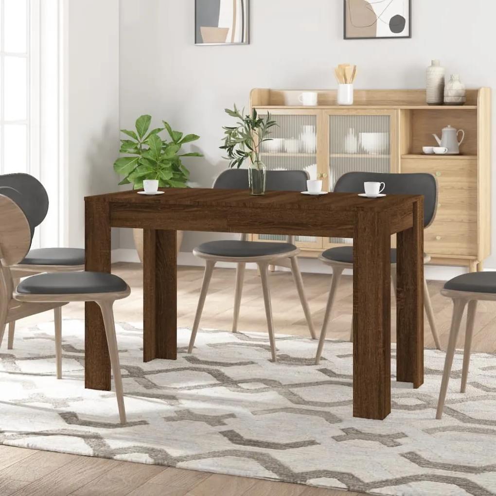 Jídelní stůl hnědý dub 120 x 60 x 76 cm kompozitní dřevo - Default Title