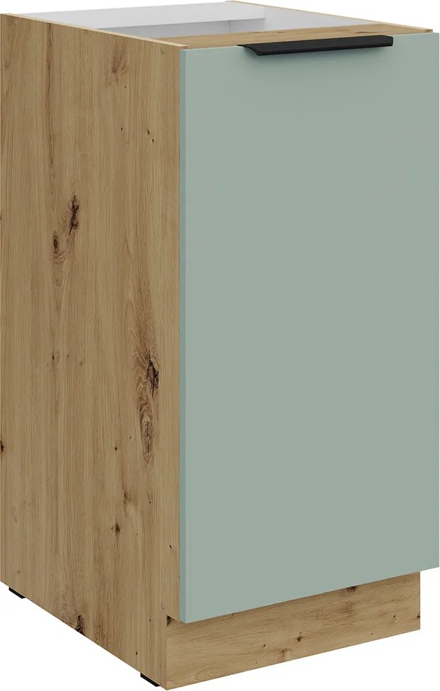 ARIA st | dolní skříňka 40 D 1F policová | 40 cm | ANTI FINGERPRINT povrch | artisan/aquamarine