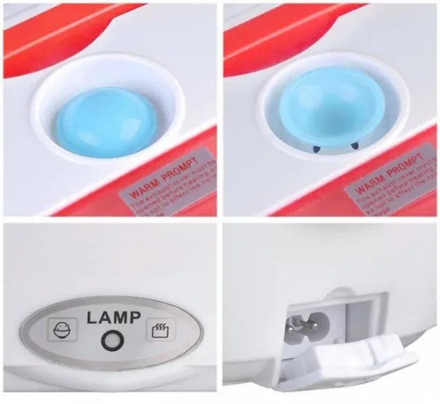 Zaparkorun Elektrický ohřívací box na jídlo - 220 V - Červený