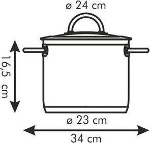 TESCOMA Hrnec VISION s poklicí ø 24 cm, 7,0 l