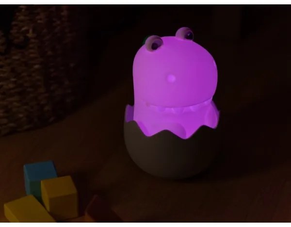 MegaLight - LED RGB Stmívatelná nabíjecí dětská dotyková lampa DIGGY DINO LED/5V