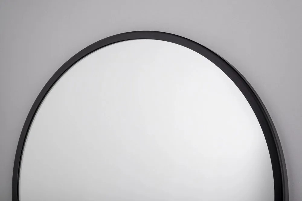 Olsen Spa Zrcadlo bez osvětlení HALLE BLACK Průměr - 60 cm, Rozměr B - 0.9 cm OLNZHAL609B