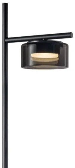 LED Stojací lampa OFELIA 1xGX53/6W/230V černá/kouřová
