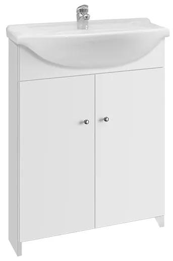 A-Interiéry Koupelnová skříňka s keramickým umyvadlem Vilma 65 - vilma 65