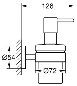 GROHE 411952430 - Dávkovač tekutého mýdla START 160 ml černá