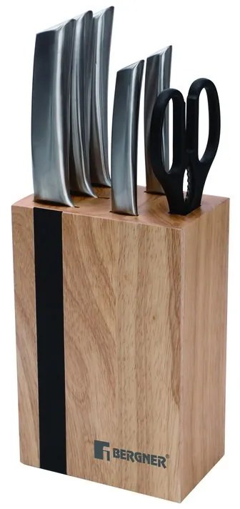 BERGNER Sada nožů v dřevěném bloku 6 ks KEOPS