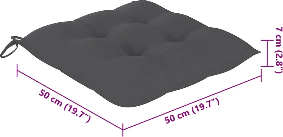 vidaXL Marketos Zahradní židle s poduškami 8 ks masivní akáciové dřevo