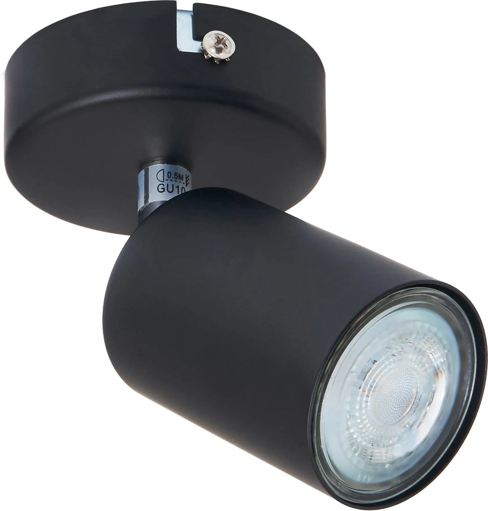 BERGE Stropní svítidlo LED 1x GU10 VIKI černé