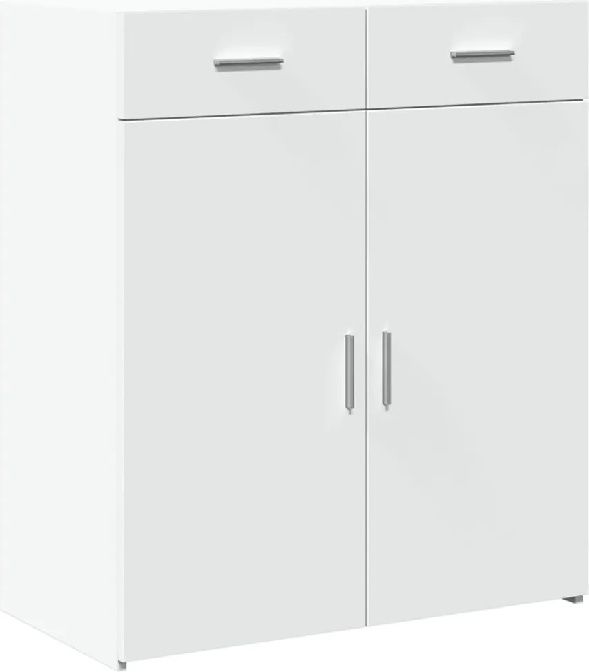 Příborník bílý 80 x 42,5 x 93 cm kompozitní dřevo 3281469