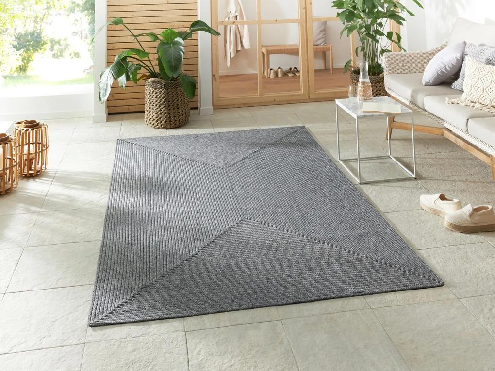 NORTHRUGS - Hanse Home koberce Kusový koberec Braided 105551 Light Grey ROZMĚR: 160x230