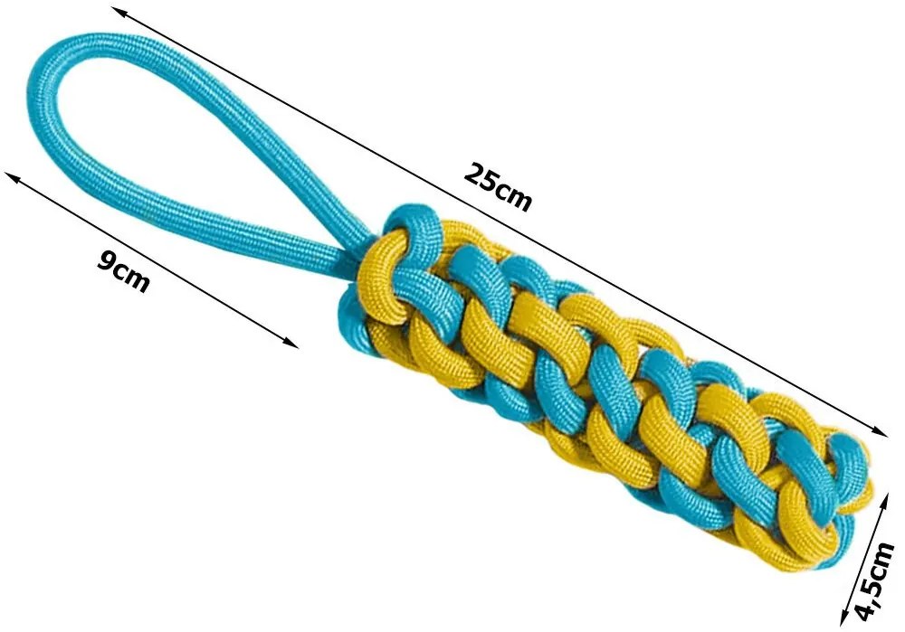 Przyjaciele Žvýkací hračka pro psy přetahovací lano pletené lano