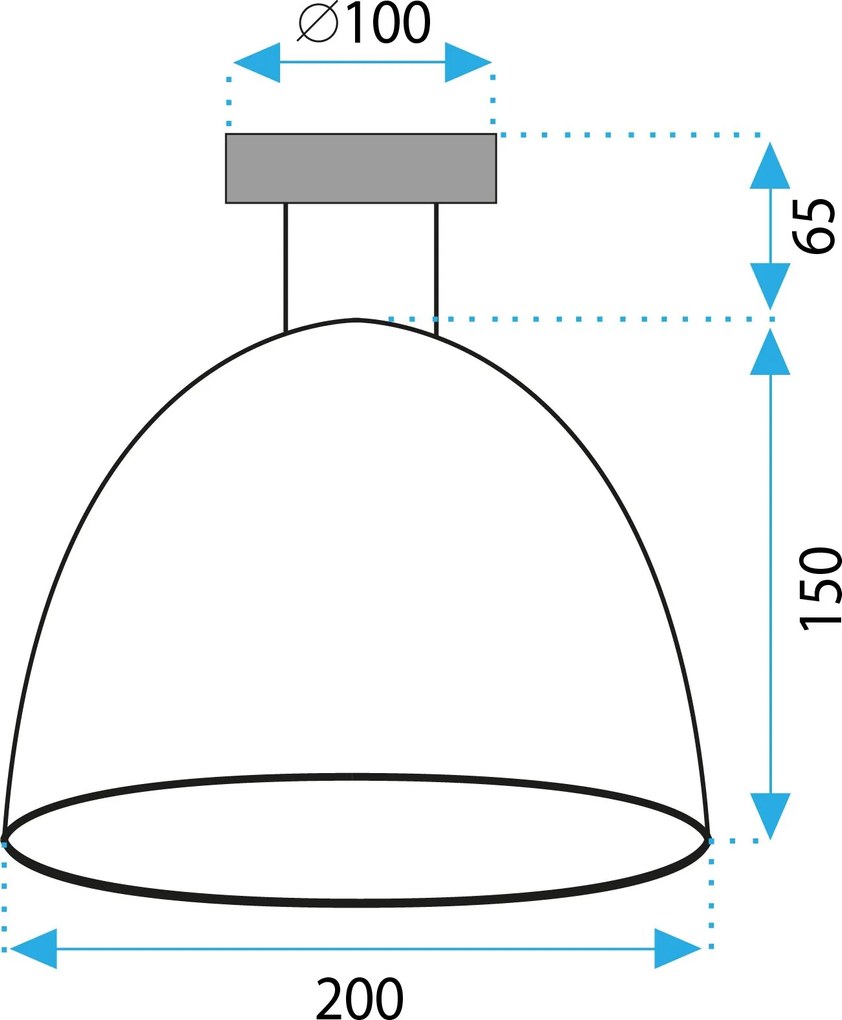 Toolight Toolight, stropní svítidlo 1xE27 APP1302-1C, zlatá lesklá, OSW-02426