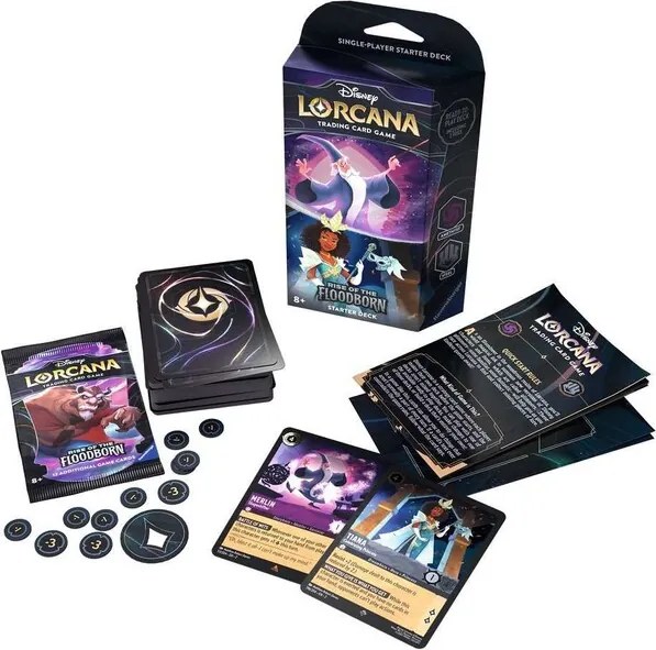 Disney Lorcana Rise of the Floodborn Starter Deck Merlin & Tiana